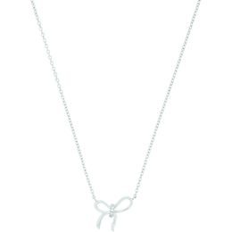 Amor Damen Kette mit Anhänger "Schleife", Silber 925 (Sterlingsilber), L: 45 B: 1,2mm, bunt, Silber 925 (Sterlingsilber), B:1,2mm, Halsketten, mit