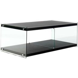 TV-Schrank Kayoom, B:120cm H:45cm T:60cm, schwarz, Wohnzimmer, Schränke, "TV-Tisch Elementary, eckige Form, viel Ablagefläche", TV-Tisch, gehärtetes
