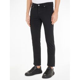 Herren Slim-fit-Jeans "JeansSLIM NOS", schwarz, Gr. 31, Calvin Klein Jeans, unifarben, Denim/Jeans, Obermaterial: 99% Baumwolle, 1% Elasthan, Jeans,