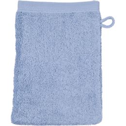 Waschhandschuh Ross, B:16cm L:22cm, blau, Baumwolle, Handt&uuml;cher, "Vita"