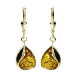 OSTSEE-SCHMUCK Damen Paar Ohrh&auml;nger "OSTSEE-SCHMUCK Ohrh&auml;nger Jeska Ohrh&auml;nger Jeska", 30x10mm, Gelbgold 333, gelb, Gelbgold 333, Ohrringe