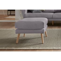 Hocker OTTO HOME, B:58cm H:45cm T:58cm, grau, Struktur (100% Polyester);Struktur fein (100% Polyester);Samtoptik (100% Polyester);Luxus-Microfaser