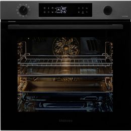 Samsung Pyrolyse Backofen "NV7B44503DB", B:59,5cm H:59,6cm T:57,1cm, schwarz, Backöfen, Dual Cook – 1 Ofen. Zwei Garräume. Max. Flexibilität. In