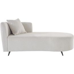 Recamiere Home Affaire, B:182cm H:82cm T:90cm, beige, 95% Polyester, 5% Polyacryl, Sofas, "Hulby", wahlweise mit und ohne Hocker und Armlehne links