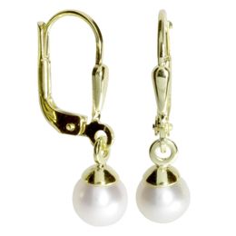 OSTSEE-SCHMUCK Damen Paar Ohrh&auml;nger "OSTSEE-SCHMUCK Ohrh&auml;nger Ine 5- Ohrh&auml;nger Ine 5-", 23x6mm, Gelbgold 333, gelb, Gelbgold 333, Ohrringe