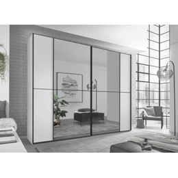 Schwebet&uuml;renschrank STAUD, B:298cm H:240cm T:68cm, schwarz-wei&szlig;, Holzwerkstoff, Schr&auml;nke, "Sonett 220G, Made in Germany", mit vier verschiedenen