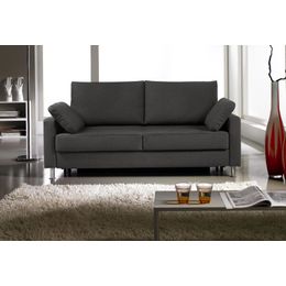 Schlafsofa Bali, B:166cm H:90cm T:95cm, grau, Wohnzimmer, Sofas, "FLEXA, Sitzen / Relaxen / Schlafen", – Schlafsofa „Made in Germany“