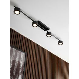 Nordlux LED Deckenleuchte "Clyde", Ø 8,5cm H: 10cm, 1 Stk., schwarz, Wohnzimmer, Leuchten, Skandinavisches minimalistisches Design, dimmbar, 5 Jahre