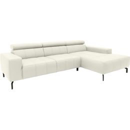 Ecksofa DOMO collection, B:292cm H:79cm T:175cm, wei&szlig;, Lederlook;100% Polyurethan, Wohnzimmer, Sofas, "Cunelli tolle Sitzn&auml;hte als Designelement,