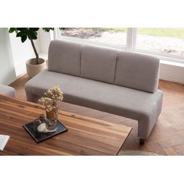 Polsterbank, B:182cm H:91cm T:67cm, braun, exxpo - SOFA FASHION, NaturLeder;Strukturstoff (Zusammensetzung: Polyester 100%);Luxus-Microfaser