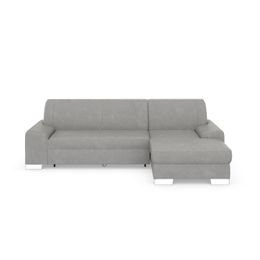 Ecksofa DOMO collection, B:271cm H:85cm T:160cm, grau, Wohnzimmer, Sofas, "Anzio L-Form, whlw. Bettfunktion, Federkern, hochwertig, Breite 271 cm",