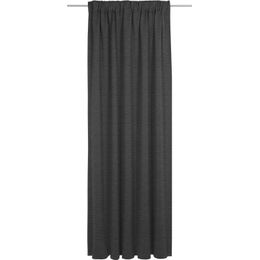 Vorhang WIRTH, B:132cm H:365cm, schwarz, Jacquard, Polyacryl, Wohnzimmer, Gardinen, "Trondheim B", nach Ma&szlig;