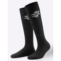 wäschepur WÄSCHEPUR Damen Socken, Gr. 1, schwarz-weiß, 53% Wolle, 46% Polyamid, 1% Elasthan, Socken