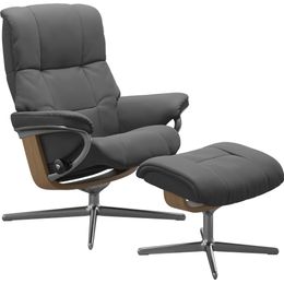 stressless "Mayfair" Set, Relaxsessel mit Hocker, mit Hocker, mit Cross Base, Gr&ouml;&szlig;e S, M & L, Holzakzent Eiche