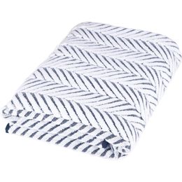 Duschtuch Ross, B:75cm L:140cm, blau, Frottier, Obermaterial: 100% Baumwolle, Handt&uuml;cher, "Sensual 9002", im Zopfmusterstil
