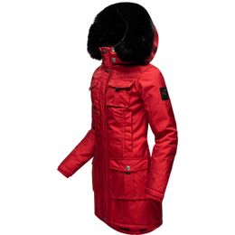 Navahoo Damen Wintermantel "Tiniis", rot, Gr. XS, Oberstoff: 56% Nylon, 44% Polyester; Futter: 100% Polyester; Wattierung: 100% Polyester;