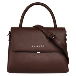 Bugatti Damen Henkeltasche "ALMATA", braun, Kunstfaser, clean, Taschen