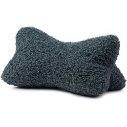 G&ouml;zze Nackenkissen G&Ouml;ZZE, B:40cm H:19cm L:25cm, grau, Polyester, Funktionskissen, "Curly Lesekissen Rolf"