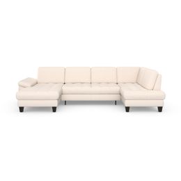Sit & More Wohnlandschaft SIT & MORE, B:338cm H:88cm T:172cm, beige, 100% Polyester, Sofas, "Westham U-Form", wahlweise mit Bettfunktion, Bettkasten,
