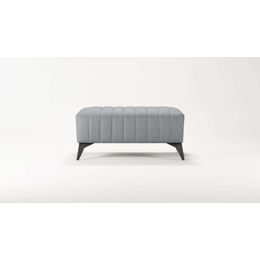 Polsterhocker Home Affaire, B:90cm H:43cm T:60cm, grau, 100% Polyester, Hocker, "MATTHEW Sitzhocker, Ma&szlig;e B/T/H: B/T/H: 90/60/43 cm", Steppung