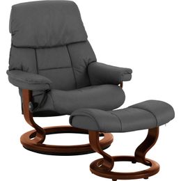 Relaxsessel stressless, B:79cm H:98cm T:76cm, grau, Leder PALOMA: Paloma ist ein durchgef&auml;rbtes Semianilin-M&ouml;belleder mit nat&uuml;rlicher Narbung. Es