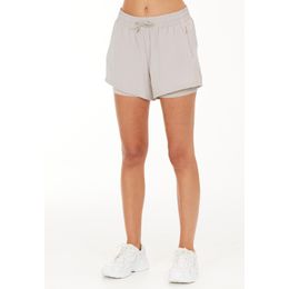 ENDURANCE ATHLECIA ATHLECIA Damen Shorts "Timmie", grau, Gr. 42, unifarben, 90% Polyester, 10% Elasthan, Hosen, mit praktischen Seitentaschen