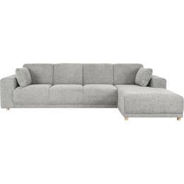 Ecksofa Home Affaire, B:297cm H:85cm T:162cm, beige, 100% Polyester, Wohnzimmer, Sofas, "LEMPS wahlweise Recamiere links oder rechts L-Form", incl.