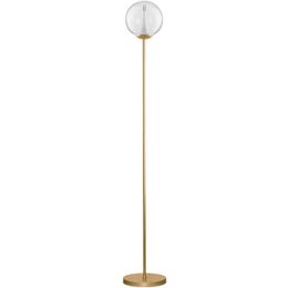 NOVA LUCE Stehlampe "GALEO", 1, Ø 22cm H: 162cm, 1 Stk.gold, Wohnzimmer, Leuchten