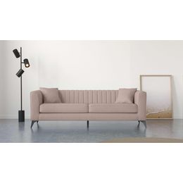 4-Sitzer Home Affaire, B:231cm H:74cm T:86cm, beige, 100% Polyester, Sofas, "MATTHEW elegantes Designsofa, Maße B/T/H: 231/86/74 cm", XXL, Steppung