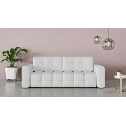 3-Sitzer OTTO HOME, B:244cm H:91cm T:117cm, grau, 100% Polyester, Sofas, "Manilla, wahlweise mit Bettfunktion, B/T/H 265/117/91 cm", mit