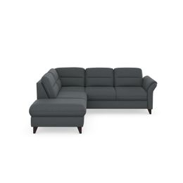 Sit & More Ecksofa SIT & MORE, B:253cm H:87cm T:212cm, grau, 100% Polyester, Wohnzimmer, Sofas, "Mellum L-Form", Federkern, wahlweise mit Bettfunktion, Stauraum