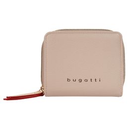 Bugatti Damen Geldb&ouml;rse "ELLA", beige, Kunstfaser, leicht gl&auml;nzend, unifarben, Kleinlederwaren