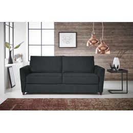 Schlafsofa Bali, B:195cm H:93cm T:103cm, grau, Wohnzimmer, Sofas, "Dallas, Dauerschläfer", in 140er und 160er Breite, inkl. Ergoflex-Unterfederung