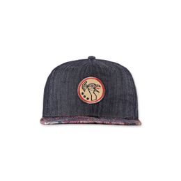 Djinns Damen Snapback Cap "Djinns 6 Panel Snapback Cap Peacock Linen Rev."schwarz, 60% Baumwolle, 40% Polyester, Caps