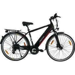 MAXTRON E-Bike "MT 11", 50cm, 28 Zoll (71,12cm), schwarz, Elektrofahrräder, Pedelec, Elektrofahrrad für Herren