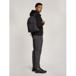 Calvin Klein Herren Cityrucksack "CK ESSENTIAL ROUND BP", schwarz, Polyester, Polyurethane, Rucks&auml;cke, Freizeitrucksack Arbeitsrucksack Rucksack f&uuml;r