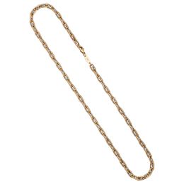 Jobo Damen Goldkette, Gelbgold 585 Weißgold 585, L: 50, gelb, Gelbgold 585, Weißgold 585, Halsketten, 585 Gold bicolor