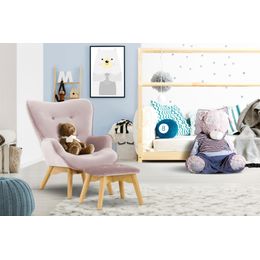 Sessel Home Affaire, B:58cm H:67cm T:68cm, rosa, Sessel, "Duca Mini", in kleiner Ausf&uuml;hrung f&uuml;r Kinder