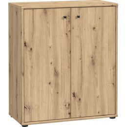 Kommode FORTE, B:73,7cm H:85,5cm T:34,8cm, braun, Dekorfolie, FSC-zertifizierter Holzwerkstoff, Flur, Sideboards, "Tempra", Breite 73,7 cm