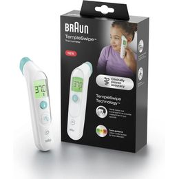 Braun Fieberthermometer "TempleSwipe Stirnthermometer​ - BST200", blau, Kunststoff, Temperaturmessgeräte, Geeignet für alle Altersgruppen​: