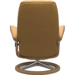 stressless "Consul" Set, Relaxsessel mit Hocker, mit Hocker, mit Signature Base, Gr&ouml;&szlig;e M, Gestell Eiche