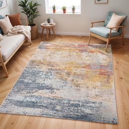 Teppich LIVABLISS, B:160cm H:13mm L:213cm, bunt, Kunstfaser, Wohnzimmer, Teppiche, "SARASOTA", Modern Marmor Design, Wohnzimmerteppich, Schlafzimmer