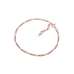 Elli Damen Armband "Armband Figaro Panzer Basic 925er Silber", 16cm, ohne Stein, Silber 925 (Sterlingsilber), rosa, Silber 925 (Sterlingsilber),