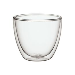 Villeroy & Boch VILLEROY & BOCH Thermoglas "Doppelwandiger Becher Manufacture Rock 250 ml transparent", transparent, Trinkgefäße