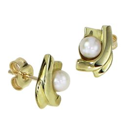 OSTSEE-SCHMUCK Damen Paar Ohrstecker "- Tessa - Gold 333/000 - Zuchtperle", Gelbgold 333, gold, Gelbgold 333, Ohrringe