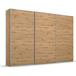 Schwebetürenschrank Rauch, B:271cm H:210cm T:62cm, braun, Holzwerkstoff, Schränke, "Kleiderschrank Schrank Garderobe KOLUNA mit Dekor-Front", inkl. 2
