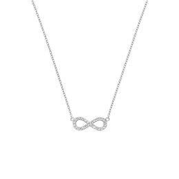s.Oliver Damen Kette mit Anhänger "Infinity/Unendlichkeitsschleife", Silber 925 (Sterlingsilber), L: 45, bunt, Silber 925 (Sterlingsilber),