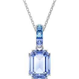 Swarovski Damen Kette mit Anhänger "Schmuck Geschenk Halskette Millenia", Metall, L: 75, blau, Metall, Halsketten, mit Swarovski Kristall