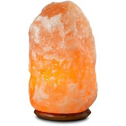 Salzkristall-Tischlampe "Rock", 1 Stk., orange, Himalaya Salt Dreams, Leuchten, Handgefertigt aus Salzkristall - jeder Stein ein Unikat, ca.18-22 kg