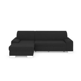 Ecksofa DOMO collection, B:271cm H:85cm T:160cm, grau, Wohnzimmer, Sofas, "Anzio L-Form, whlw. Bettfunktion, Federkern, hochwertig, Breite 271 cm",